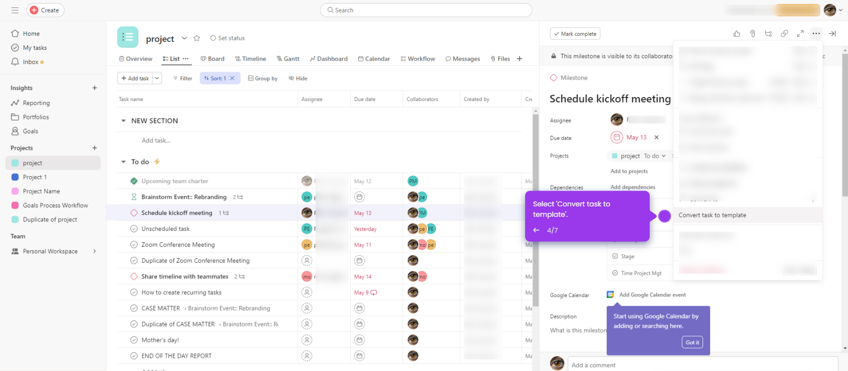 How to Create a Task Template in Asana: 1-Min Guide